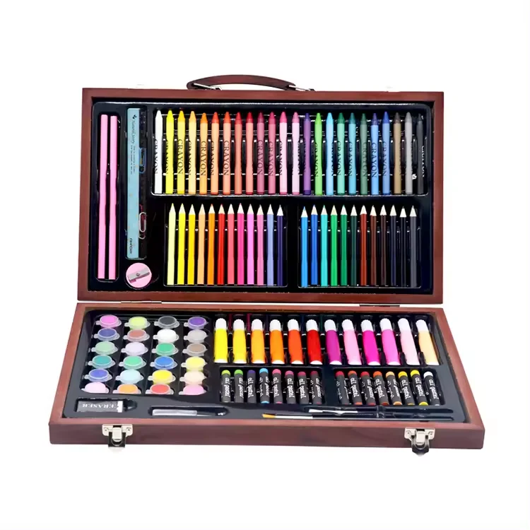 Factory Directly 120pieces Wooden Drawing Tools Art Sets Colouring Sets ...