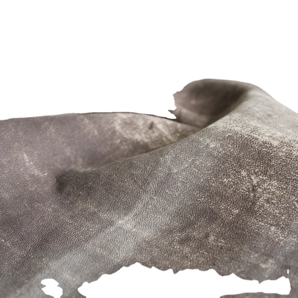 Genuine Leather 100% Tanned Goat Skin 2 Tone Textured Suede Leather ...