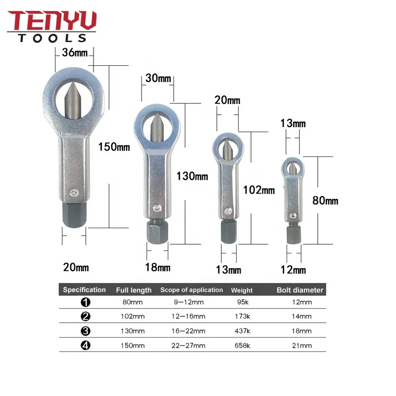Rusted Broken Nut Separator Tool - Efficient Nut Removal