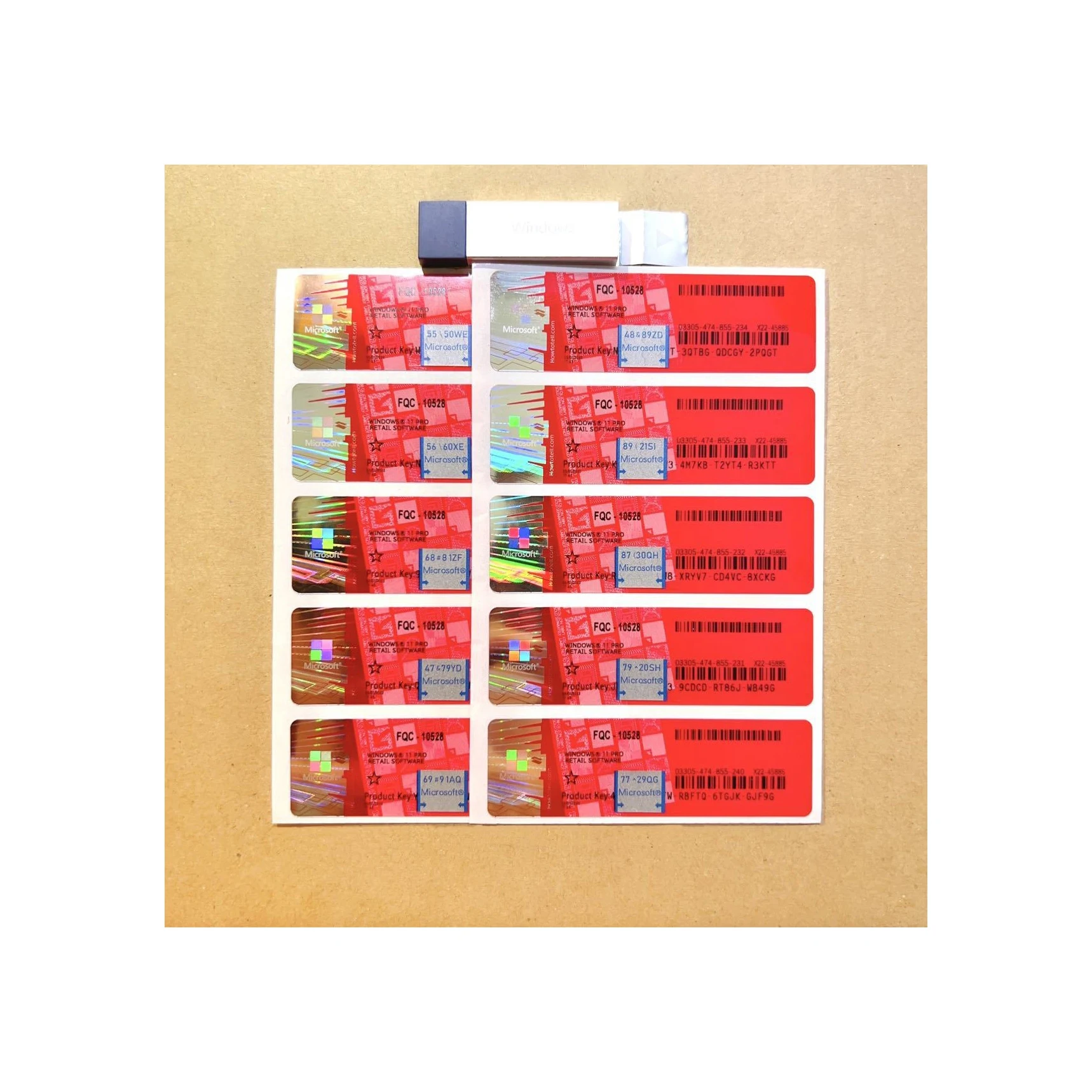 Windows 11 Professional Windows 11 Pro Coa Sticker Genuine Long-term ...