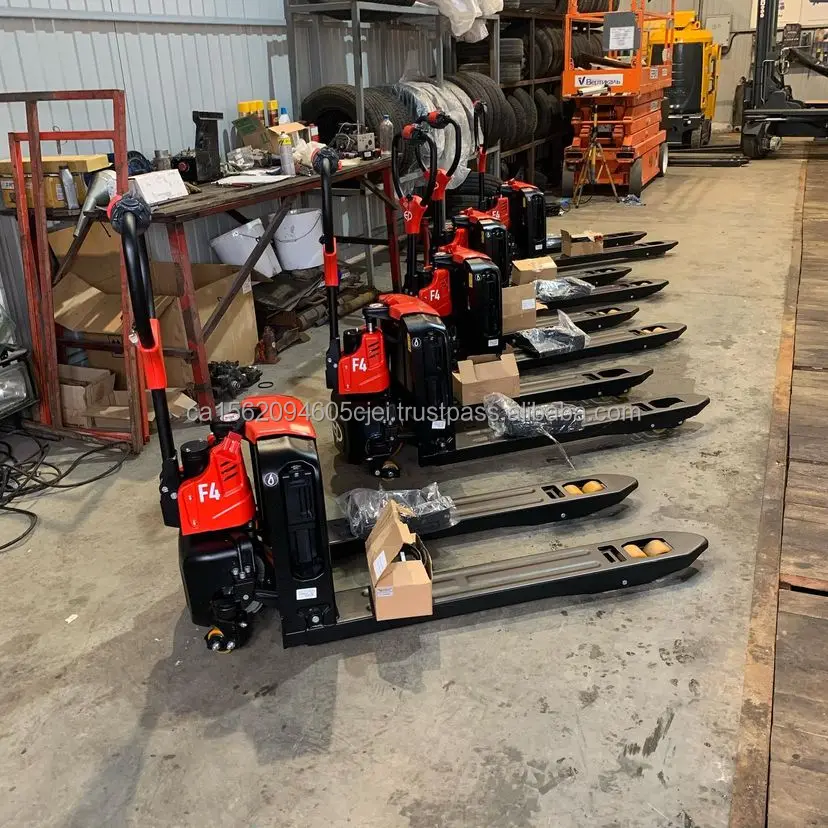 Wholesale Standing Full Electric Double Fork Pallet Stacker Truck ...