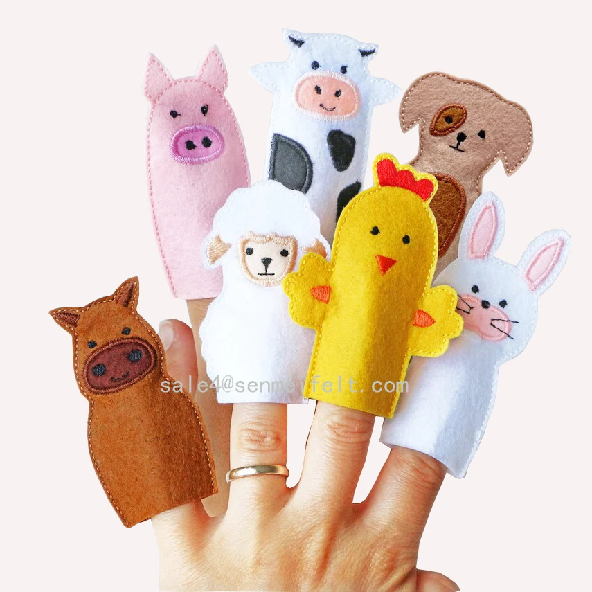 Kids Cosplay Performance Finger Puppets Toys Telling Story Hand Puppets ...