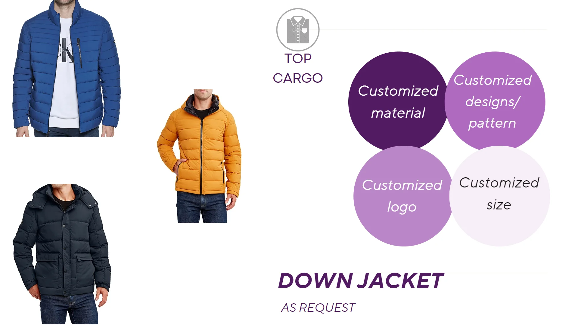 New Arrival Customized Logo Float Coats Down Jacket Hooded Jacket With ...