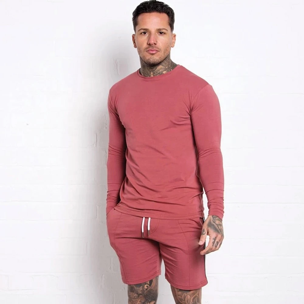 Summer Custom Shorts Sets For Men Custom Logo Tracksuit Two Piece Short ...