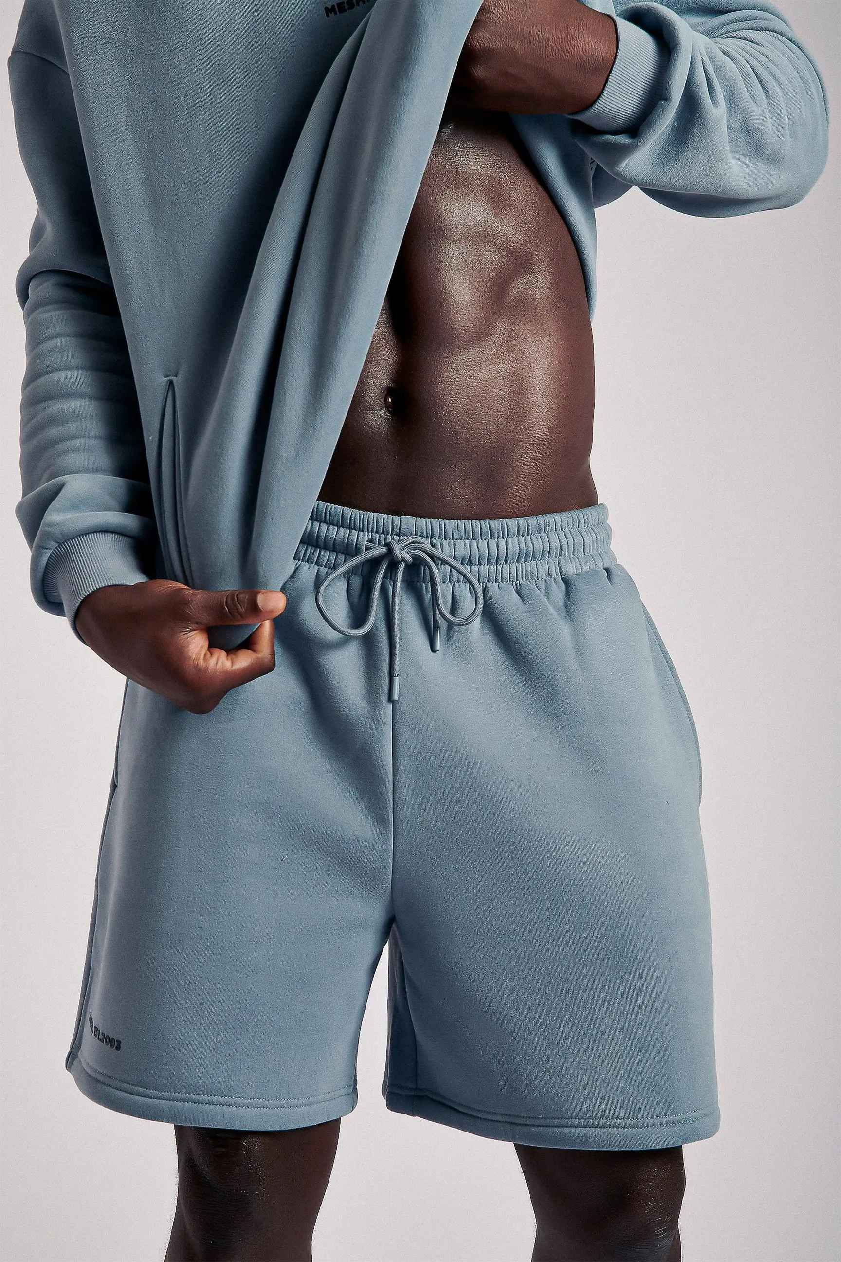 Premium Quality Cotton Fleece Custom Hoodie Set And Sweat Short Sets ...