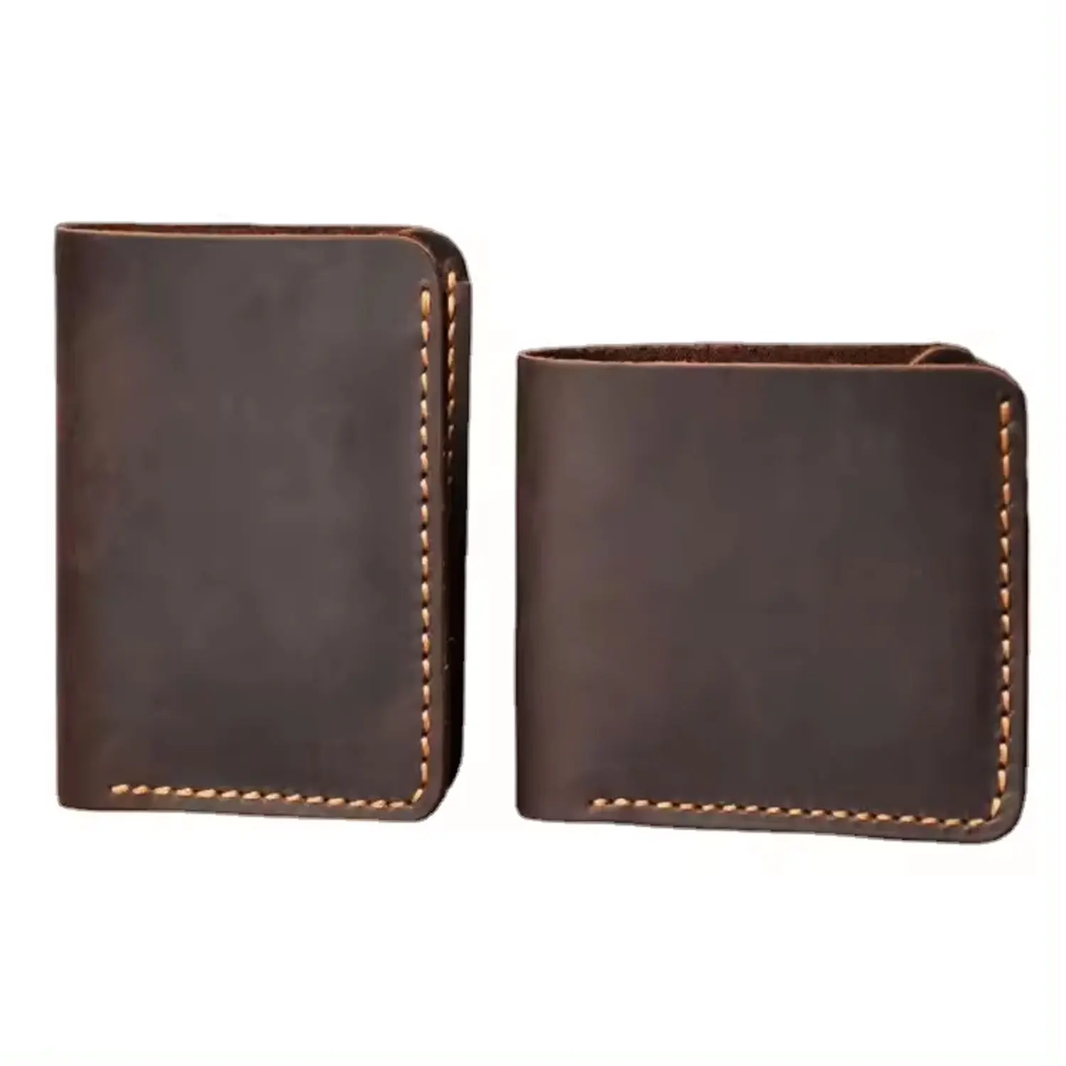 New Genuine Leather Men Wallets Brand Design Wallets With Coin Pocket ...
