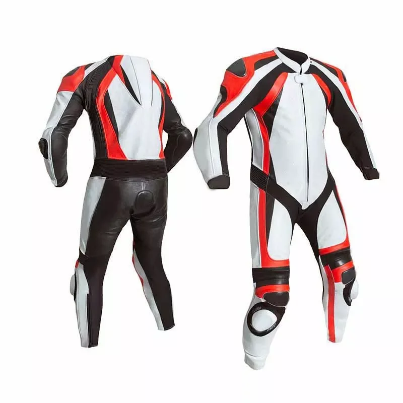 Custom Made Motorbike Motorcycle One Piece Leather Racing Suit Genuine ...