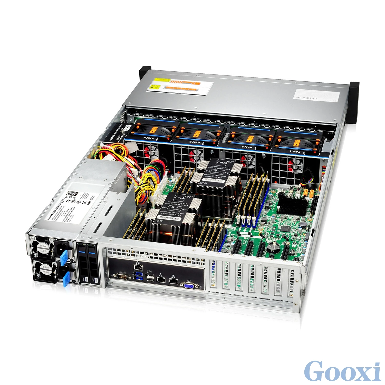 2U Rackmount Server Case with 695mm Depth Atx Server Chassis for X86 ...