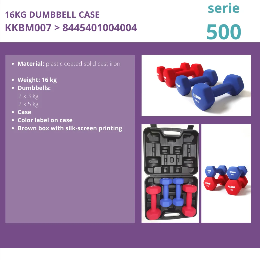 16 Kg Dumbbell Case 4 Dumbbells (2 Pieces Of 3 Kg + 2 Of 5 Kg) | Weight ...