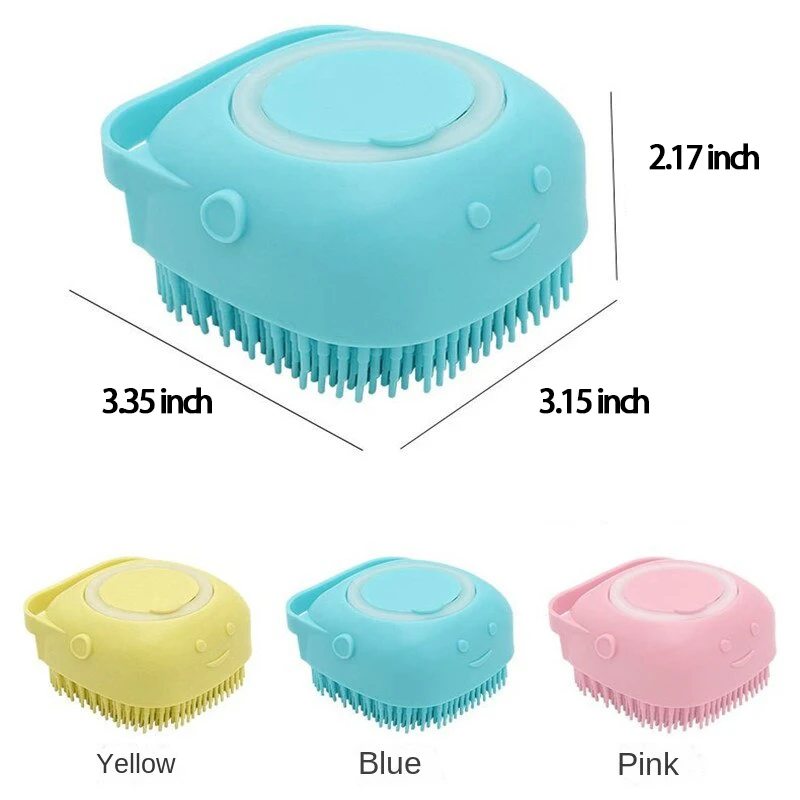 Dog Accessories 2023 Silicone Rubber Pet Grooming Bathing Massage ...