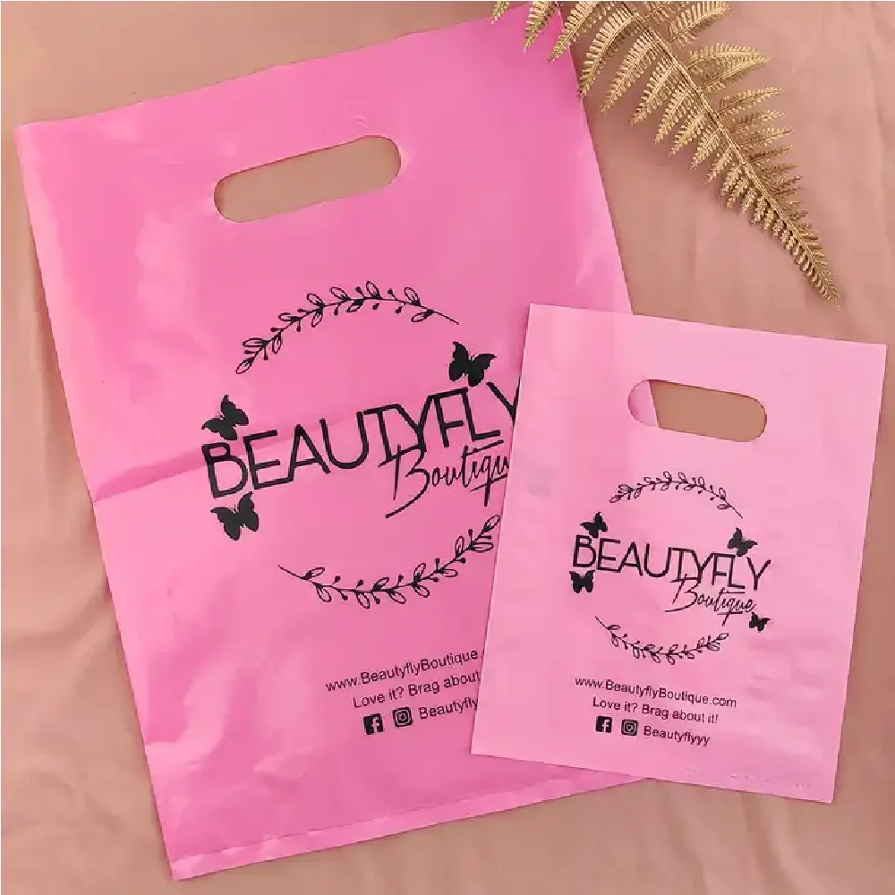 Customizable Plastic Gift Bags - Recyclable & Durable