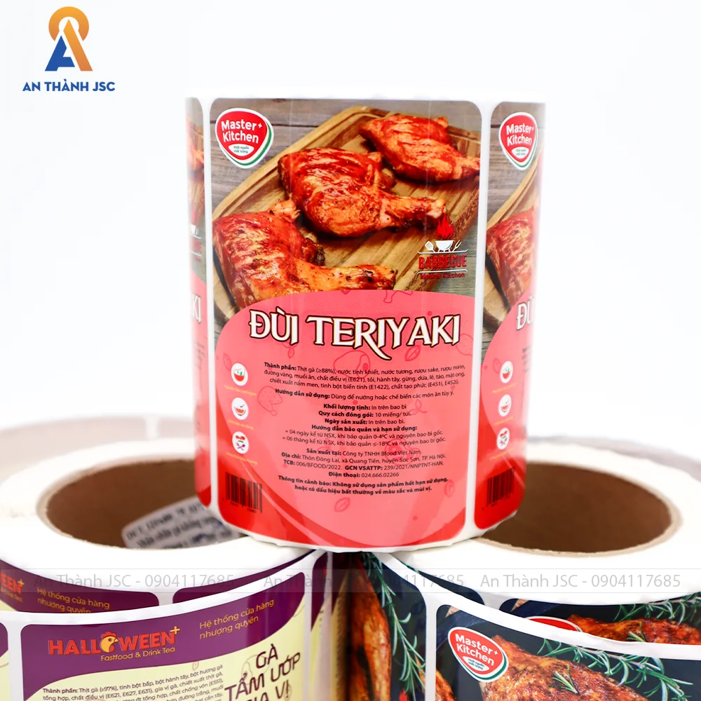 Packaging Labels Foods Sticker Marinated Chicken Thigh Label Oem/odm ...
