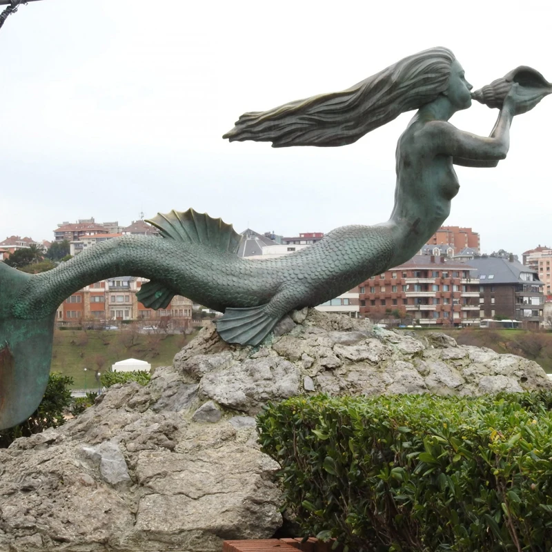 Outdoor Garden Life Size Bronze Mermaids Of Earth Sirena Magdalena ...