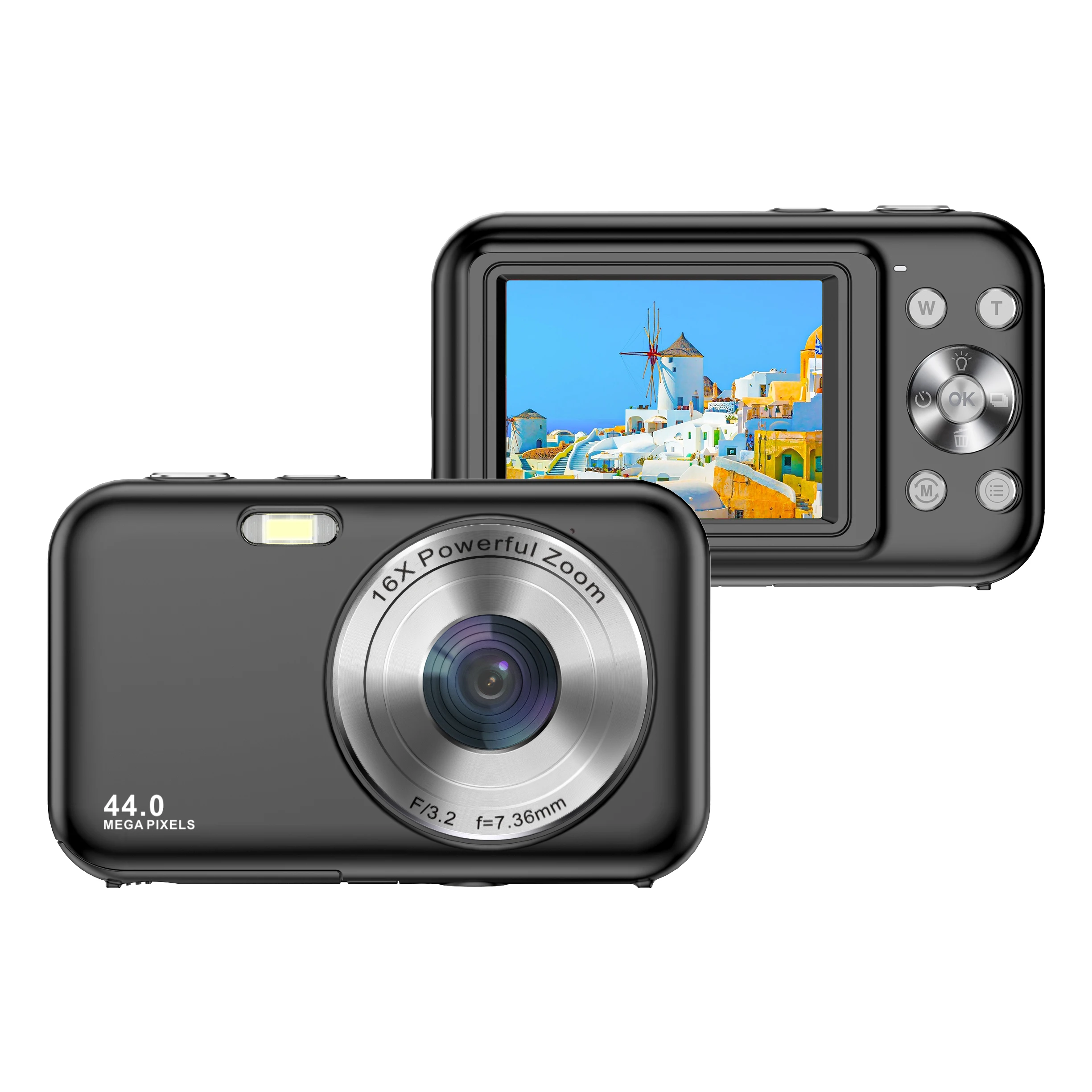 16x Digital Zoom Fhd 1080p Portable Small Camera Compact Point And ...