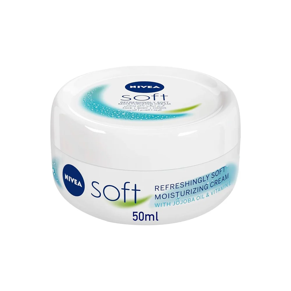 Nivea Soft Cream 50ml - Mini Jar Maximum Moisture For On-the-go ...