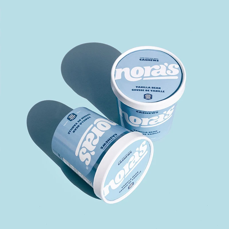 Eco Friendly Biodegradable Packaging For Ice Cream 16oz Pint - Buy ...