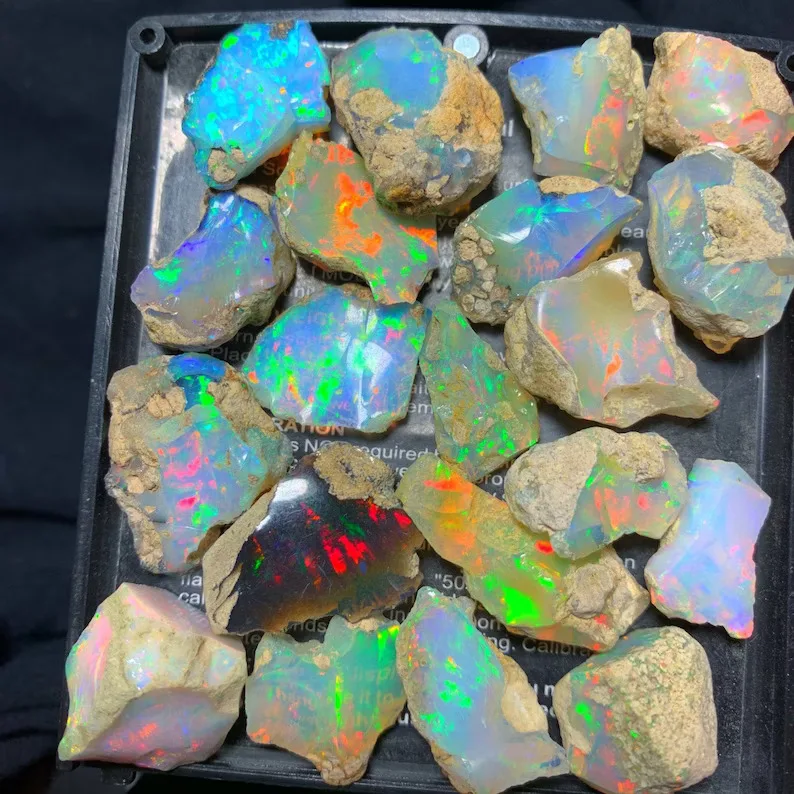 Uncut Opal Rough Gemstone - Play Fire Opal Jewelry Making