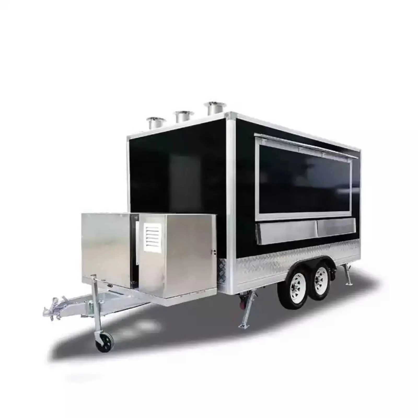 Customized Mobile Food Truck Fully Equipped Kitchen Food Cart Vending ...