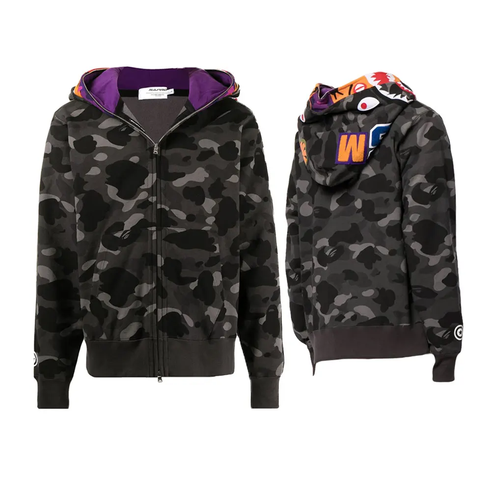 High Quality Sublimation Polyester Bape Hoodie100% Cotton Thick Bape ...