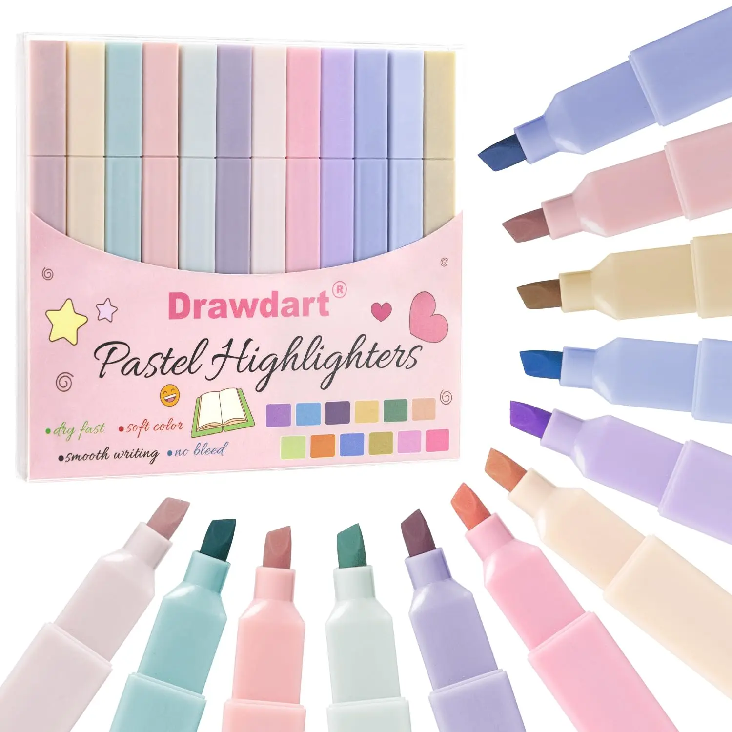 Wholesale Custom Cute Multicolor Marker Multi Colored Highlighters Pen ...