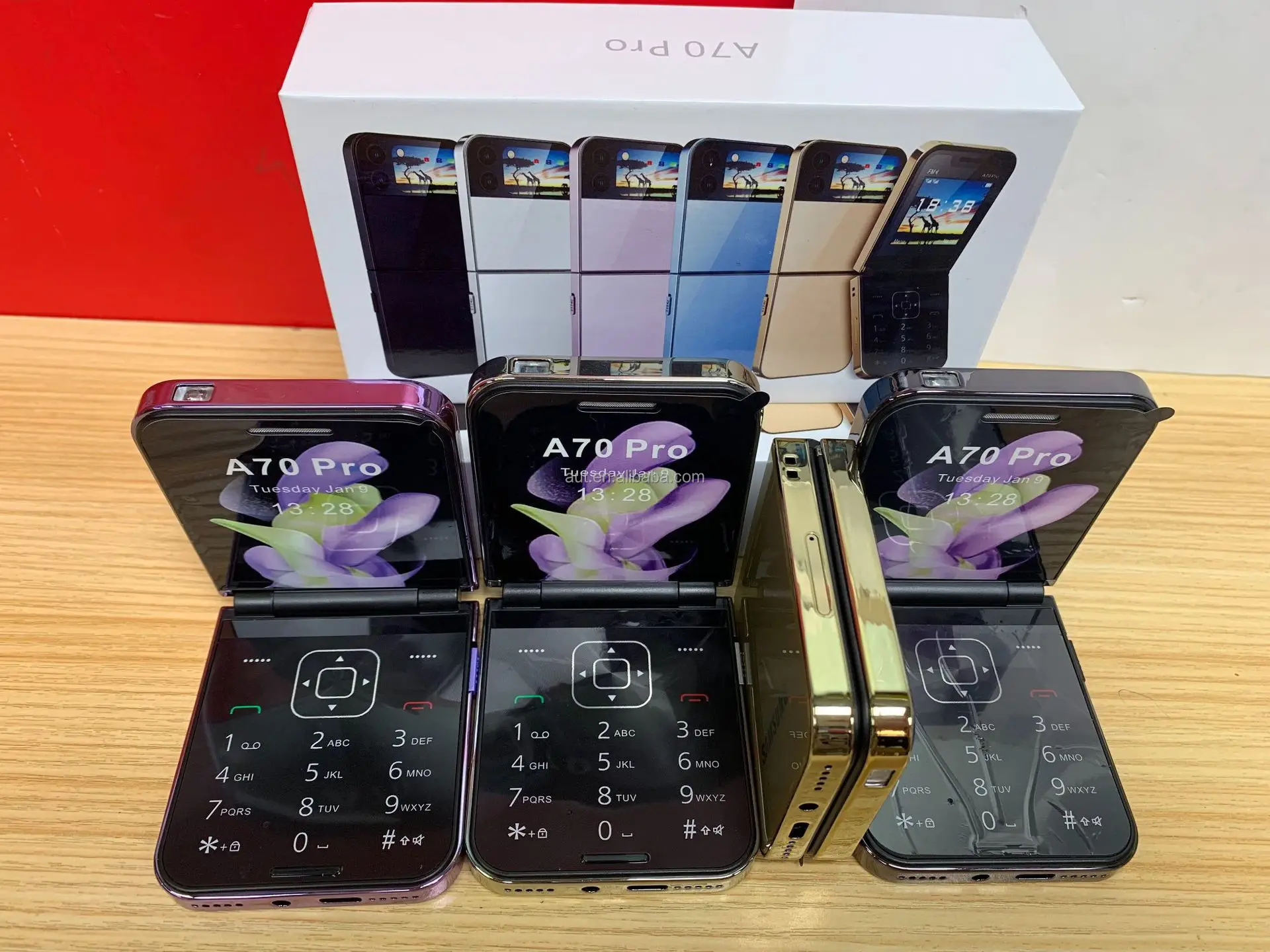 2.4 Inch Gsm Unlocking 2g Flip Button Mobile Phone Dual Sim Flip Mobile ...