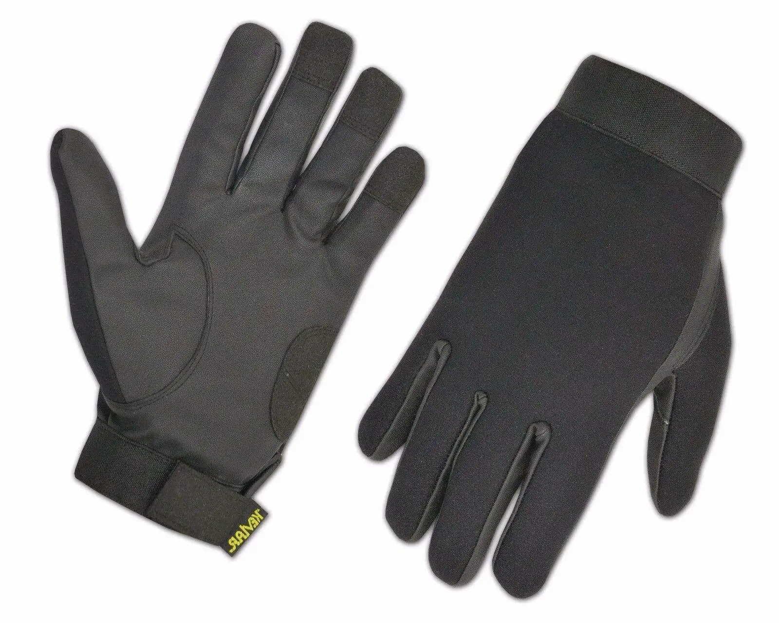 Custom Security Guard Duty Safety Gloves Touch Screen Leather Palm Cut ...