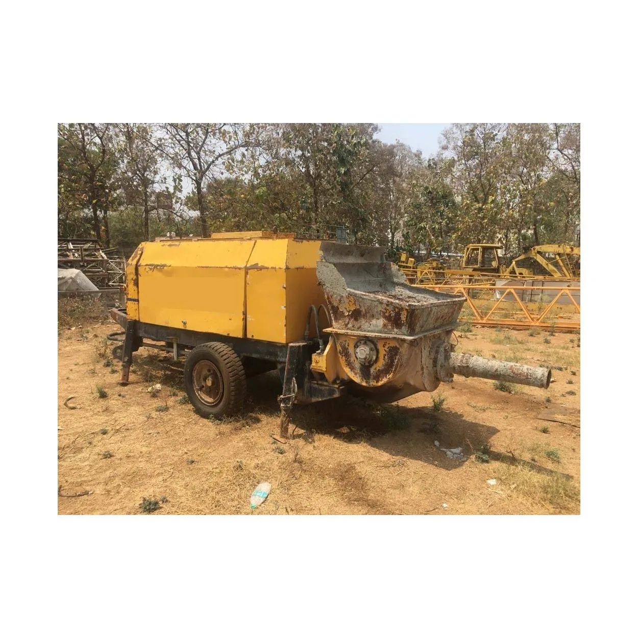 Factory Price High Density Mobile Stationary Pump Crete Machine Diesel ...