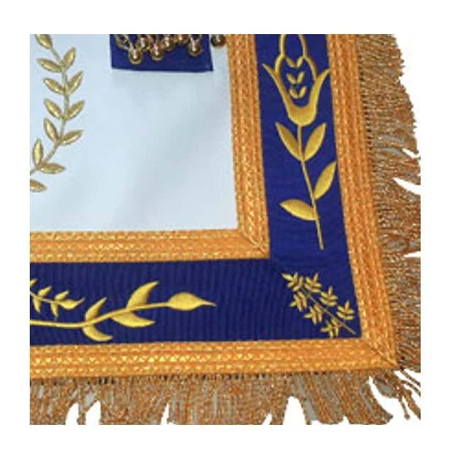 Masonic Regalia Grand Master Grand Rank Freemason Apron With Gold ...