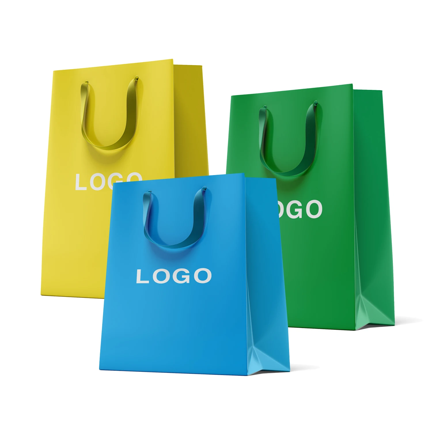 Colorful Kraft Paper Bags Packing Portable Paper Bags Rectangular Candy ...