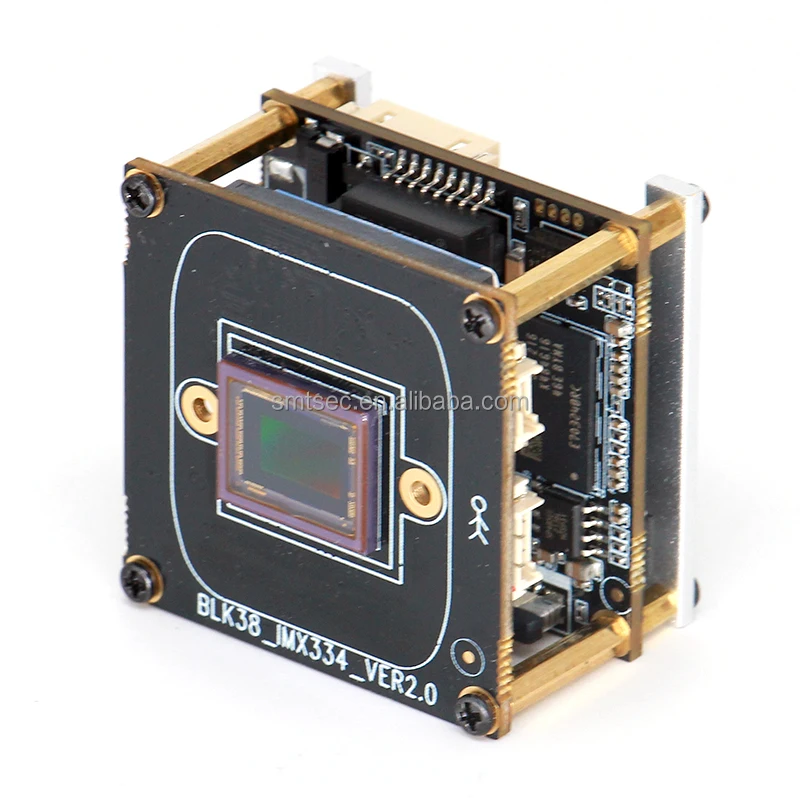 8mp 4k Starlight Imx334 Poe Ip Camera Module Hi3516av300 3840x2160 1/1 ...