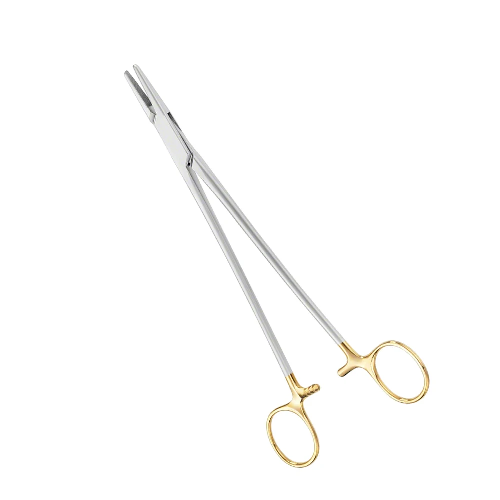 Custom Made Tc Mayo Hegar Needle Holder Half Gold 8" Combination Needle ...