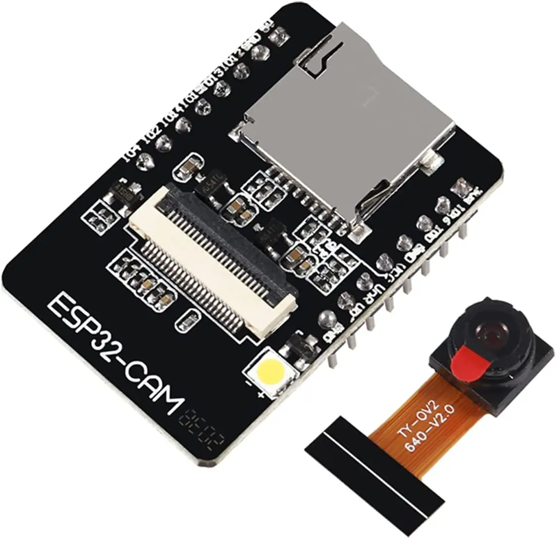 ESP32-CAM-MB Board with OV2640 Camera Module & CH340G USB