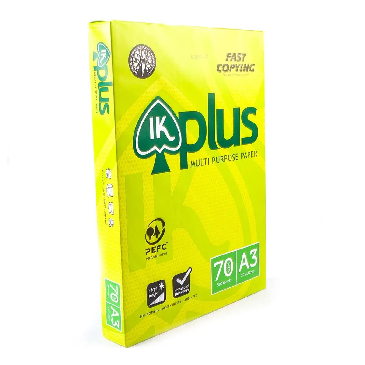 Thailand High Quality Ik Yellow Office A4 A3 Copy Paper 70gsm 80gsm 75gsm / Double_a A4 Paper ...