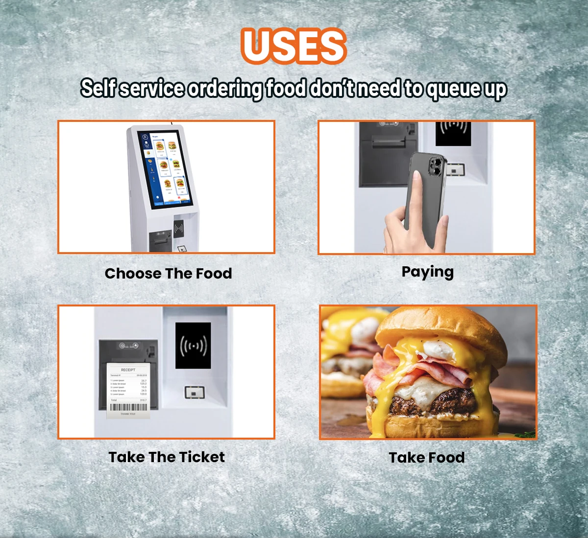 27 Inch Multitouch Screen Automated Ticketing Kiosk For Queue Management - Buy Automated ...