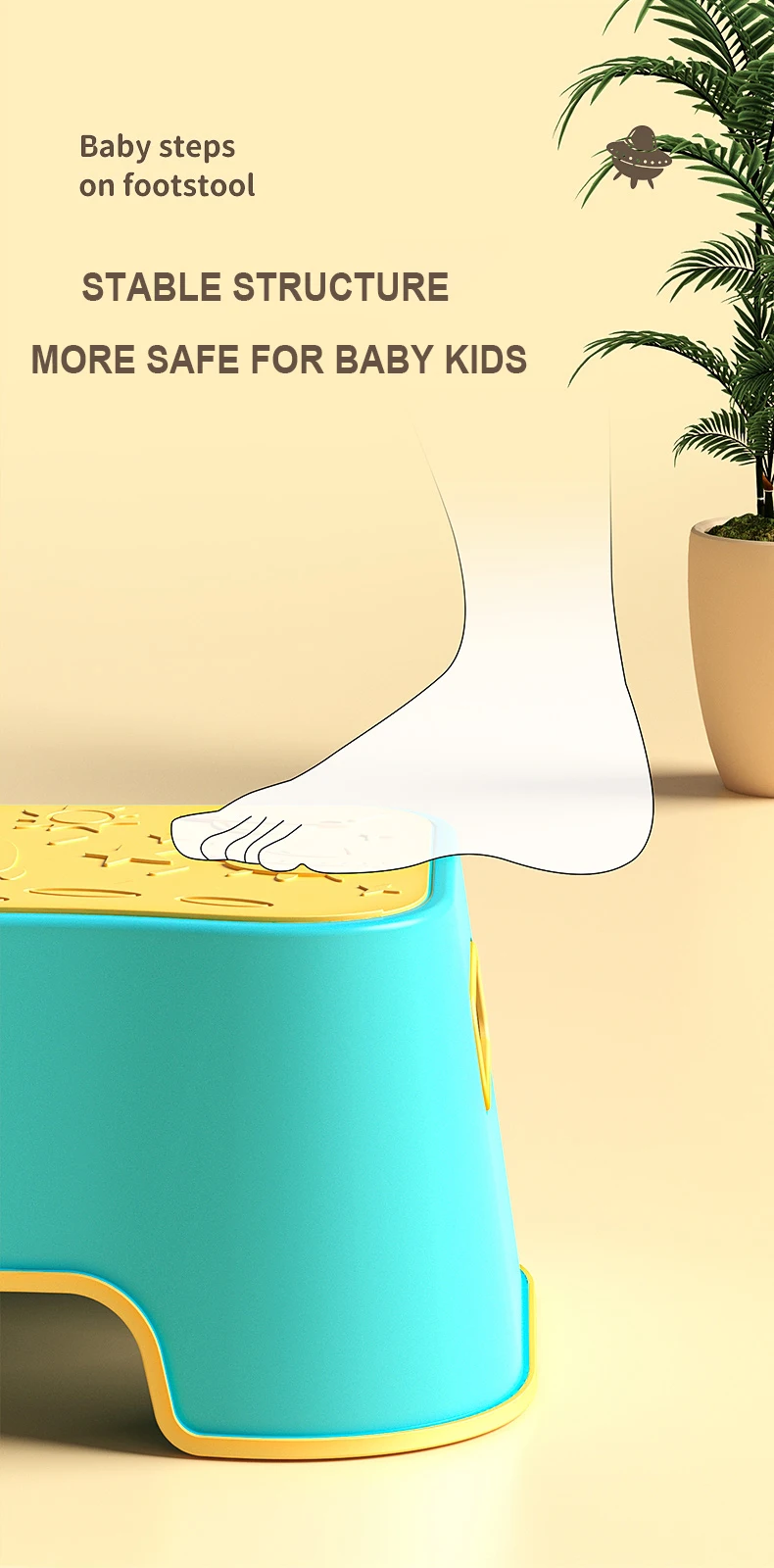 One Stepping Toddler Toliet Trainer Safety Guard Baby Step Stool ...