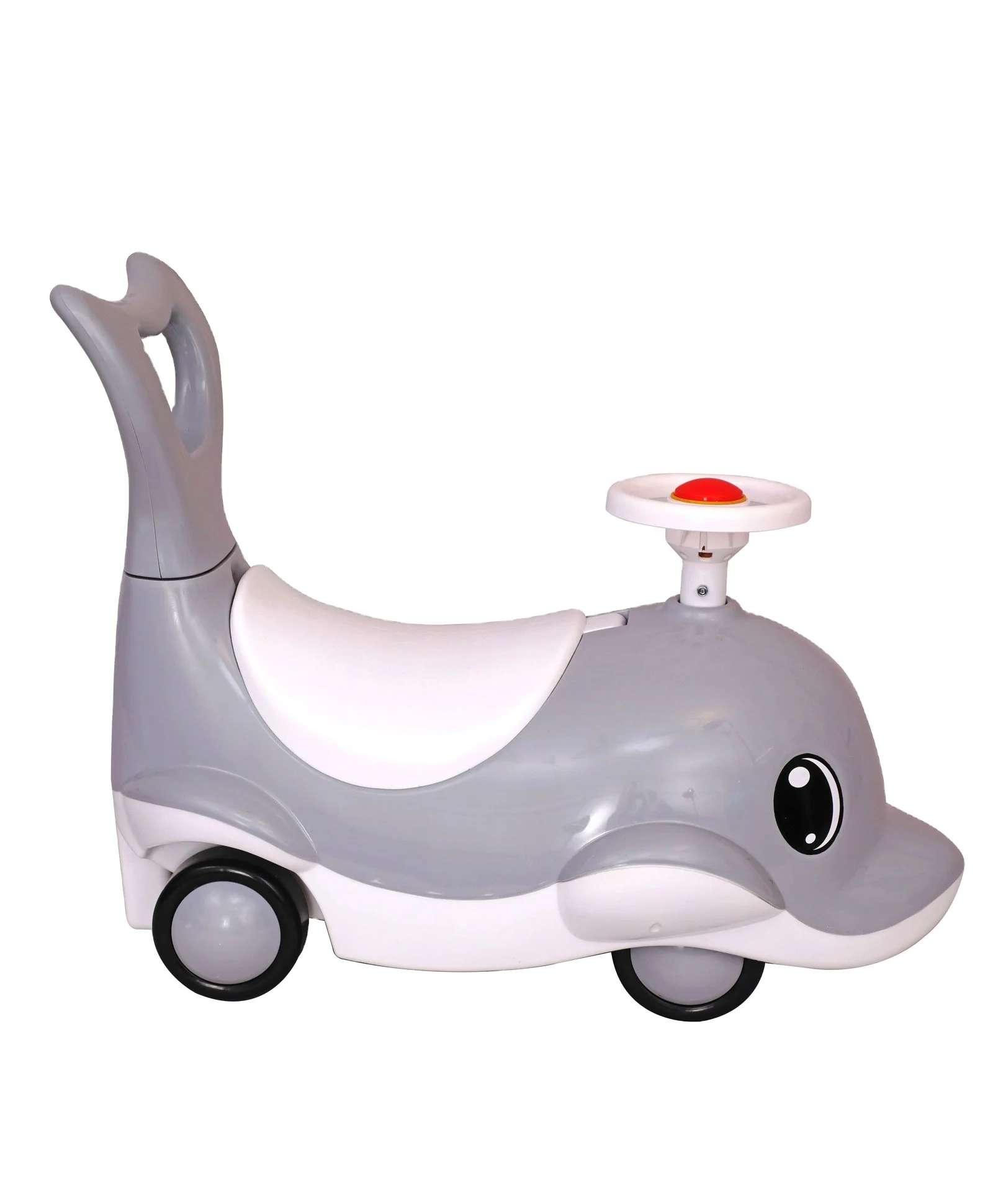 Beautiful Kids Push Dolphin Ride On Durable Four Wheel Car With ...