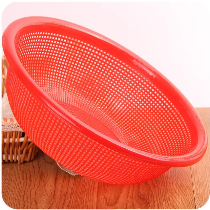 Round Plastic Kitchen Strainers With Handles For Draining Pasta ...