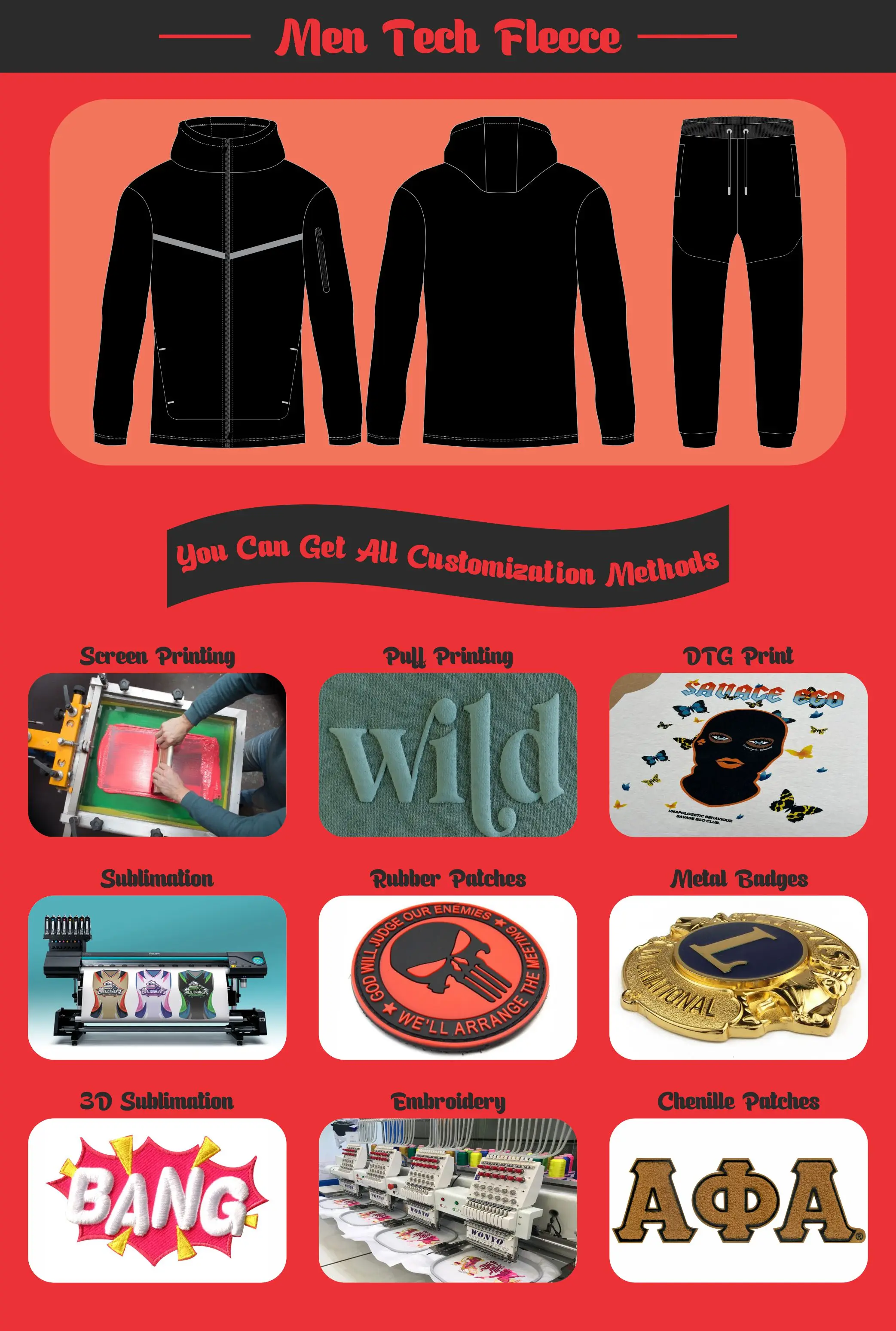 Custom Brand Logo Design - Youth Track Suits by PK Sportswear