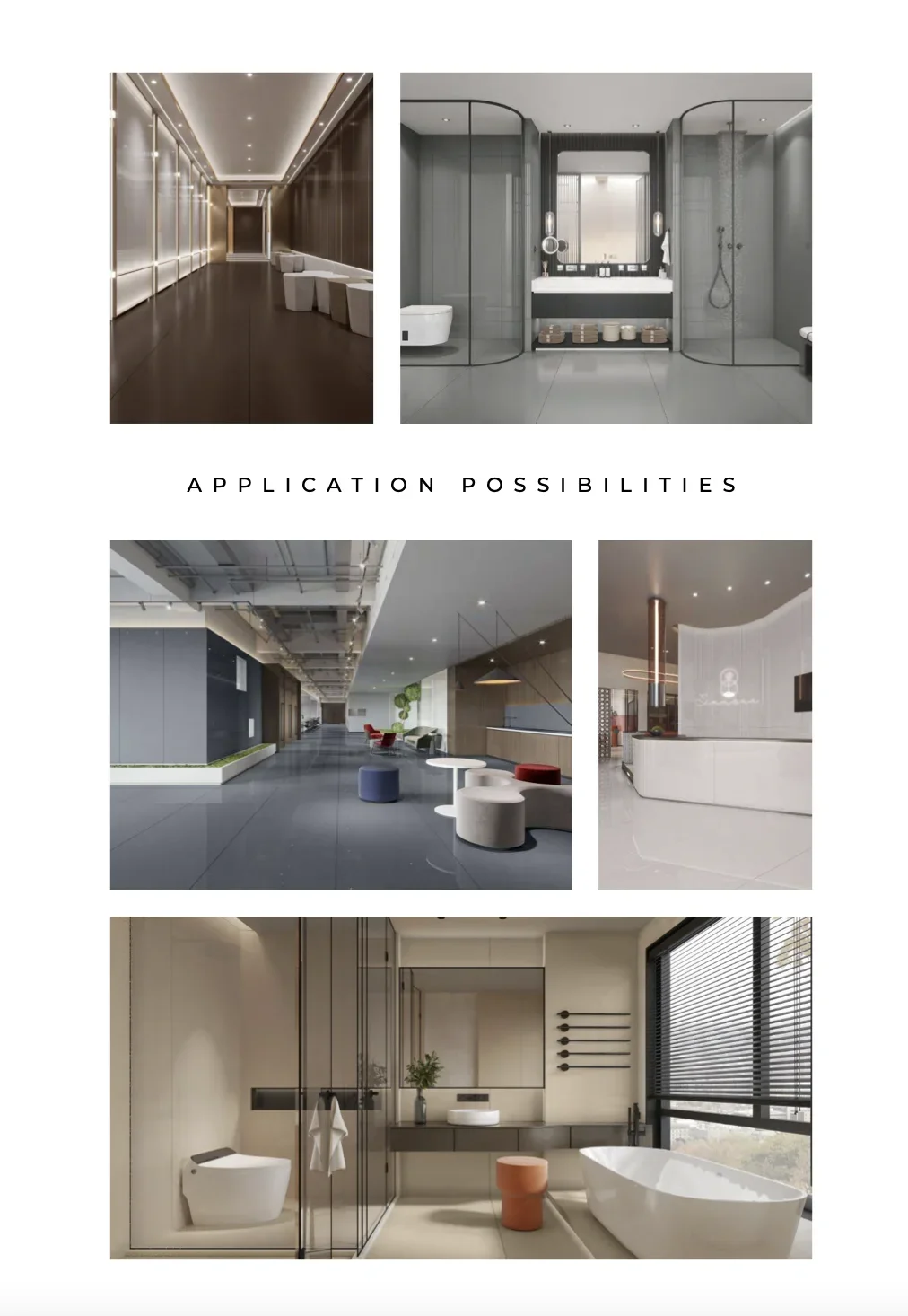 Modern Design Large Size Porcelain Glazed Floor Slab Tiles For Interior ...