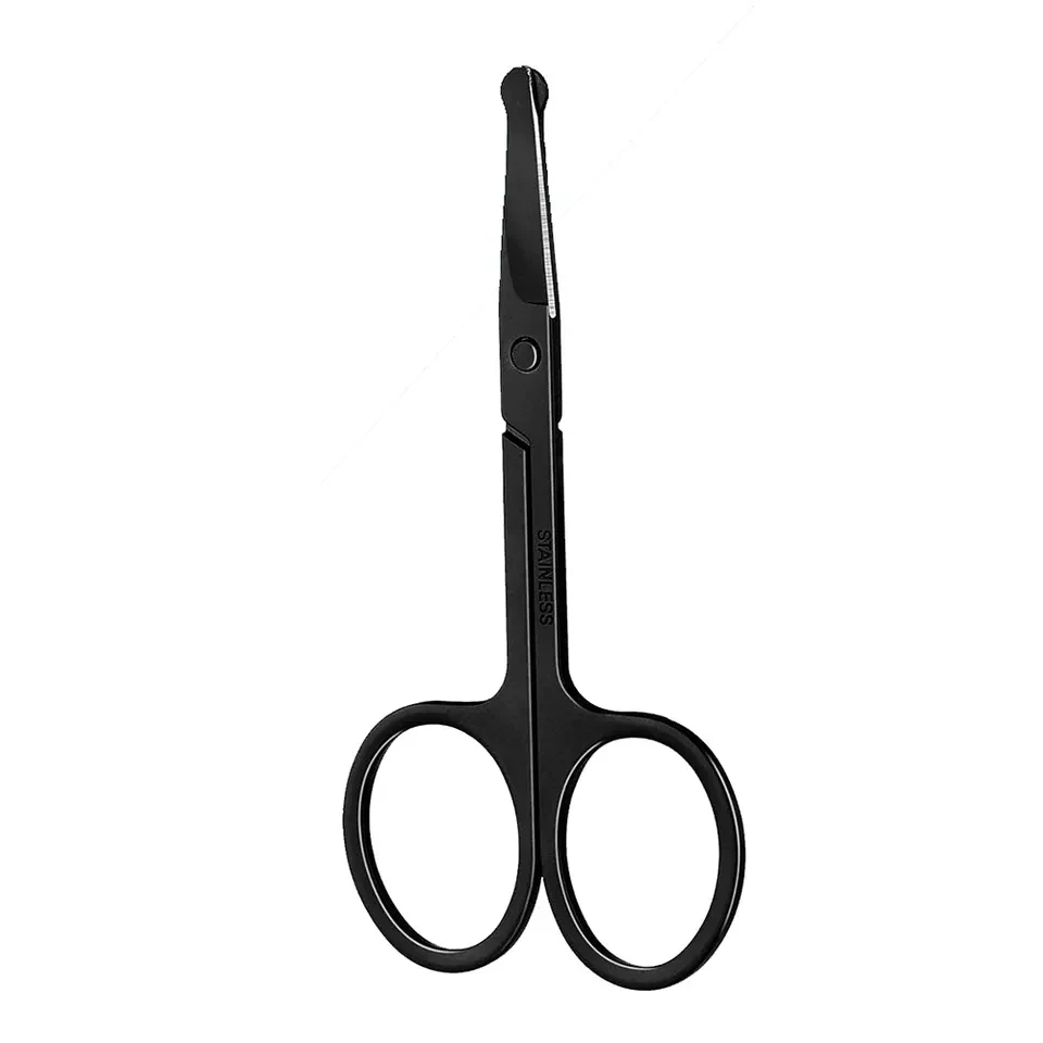 Nose Hair Scissors 4 Blunt Edge Sharp Blade Stainless Steel Hair ...