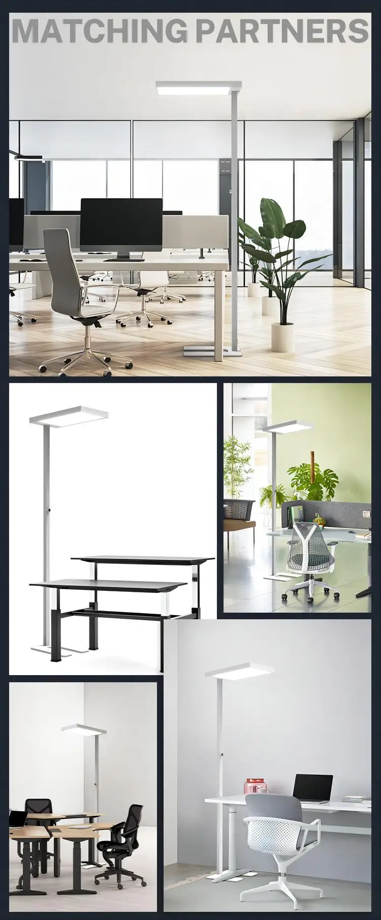 Nordic Floor Light Fixtures Design Modern Office Led Standing Floor ...