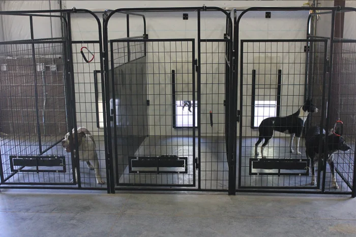 Durable Metal Dog Cages - Multiple PRO Full Stall Kennels