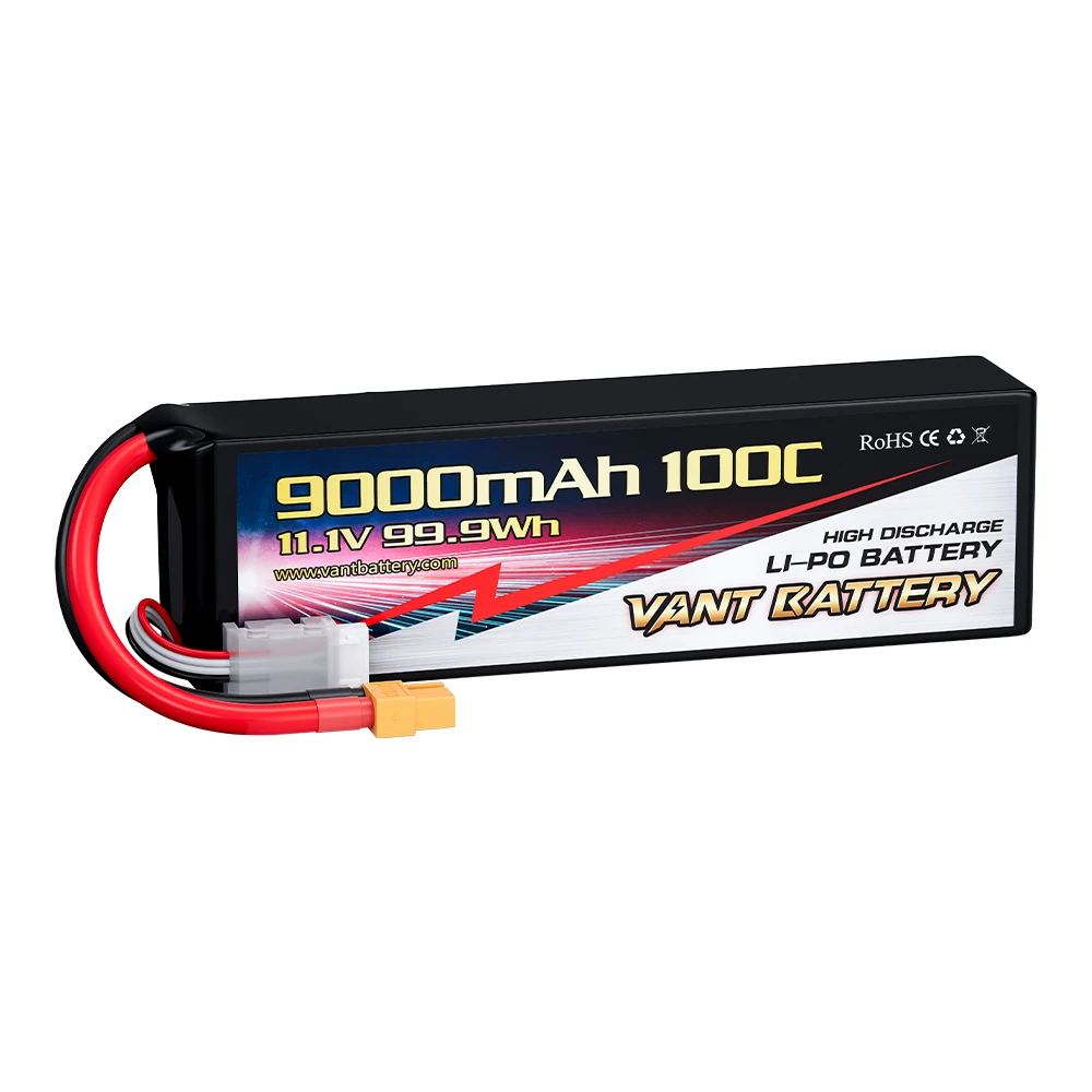 VANT 3S Lipo Battery 11.1V 9000mAh 100C Soft Case with XT60 Connector ...