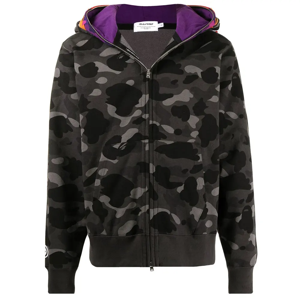 High Quality Sublimation Polyester Bape Hoodie100% Cotton Thick Bape ...