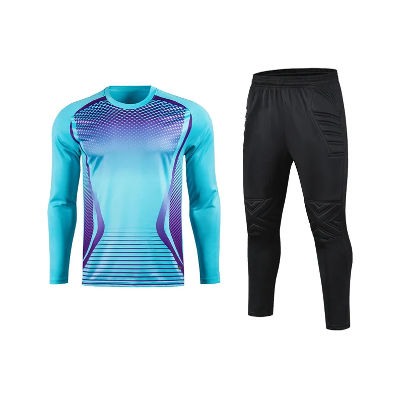 Sports New Football Goalkeeper Uniforms Men Goal Keeper Training Suits ...