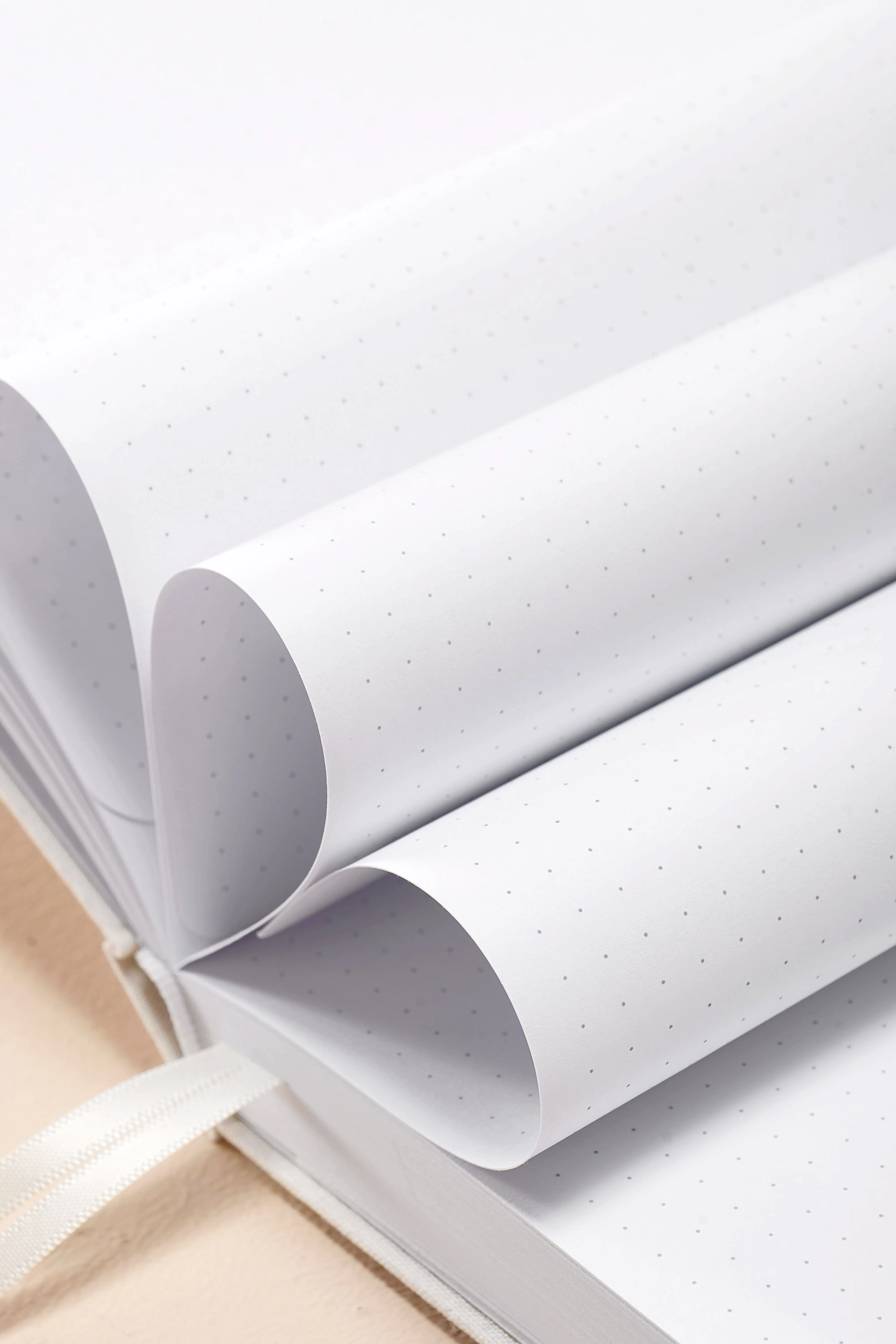 LABON Gold Foil Stamping Logo 160gsm Dot Fabric Cover A5