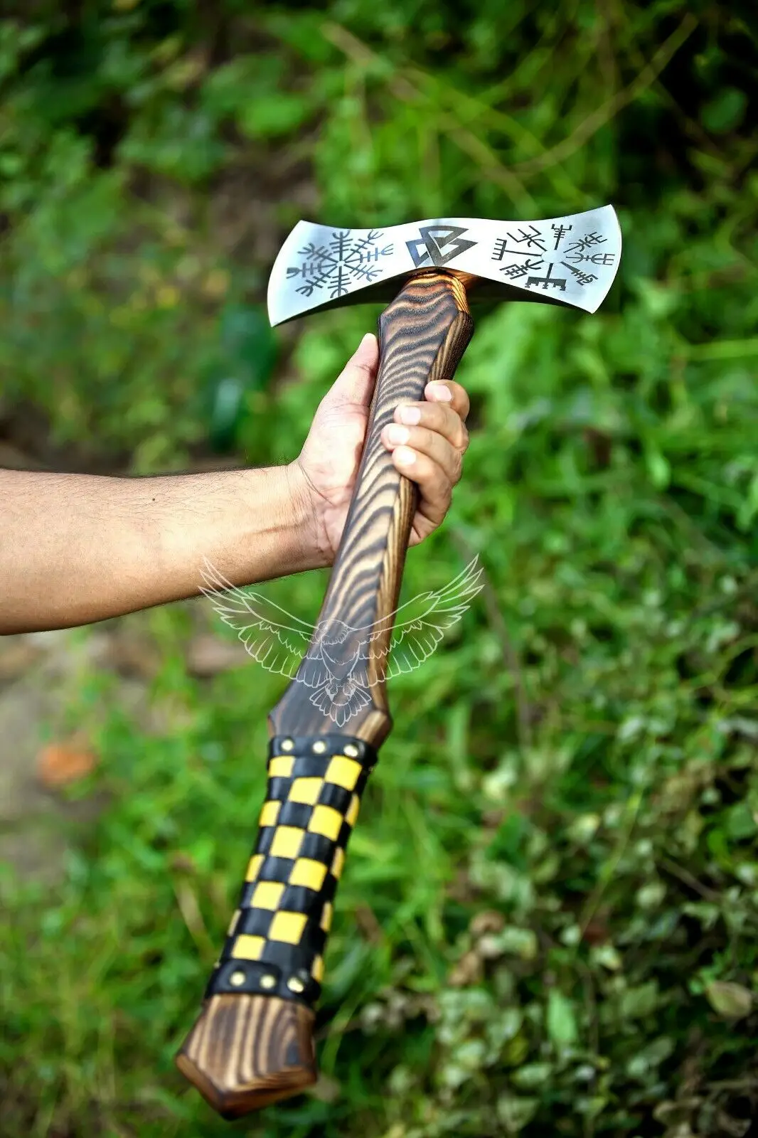 Custom Handmade Corban Steel Viking Camping Axe Hot Design Axe ...