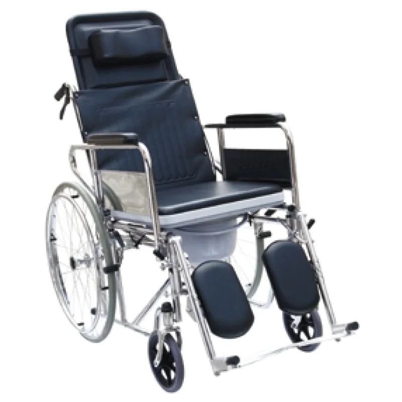 Steel High Back Stroller Wheelchair Adults Lightweight For Seniors ...