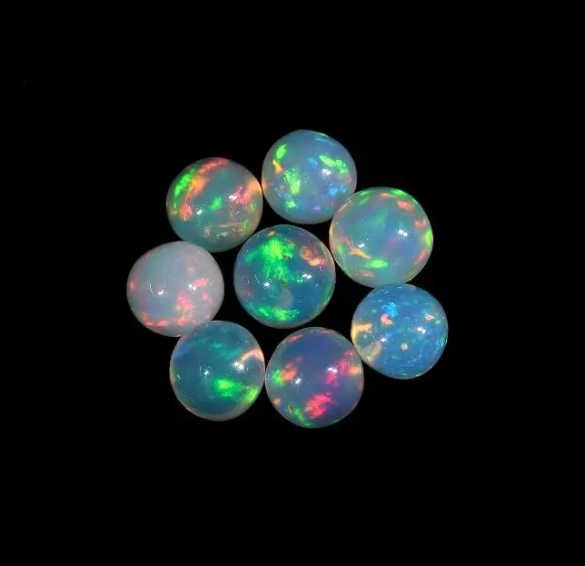 9mm Round Ethiopian Opal Natural Ethiopian Fire Opal Round Beads Multi ...