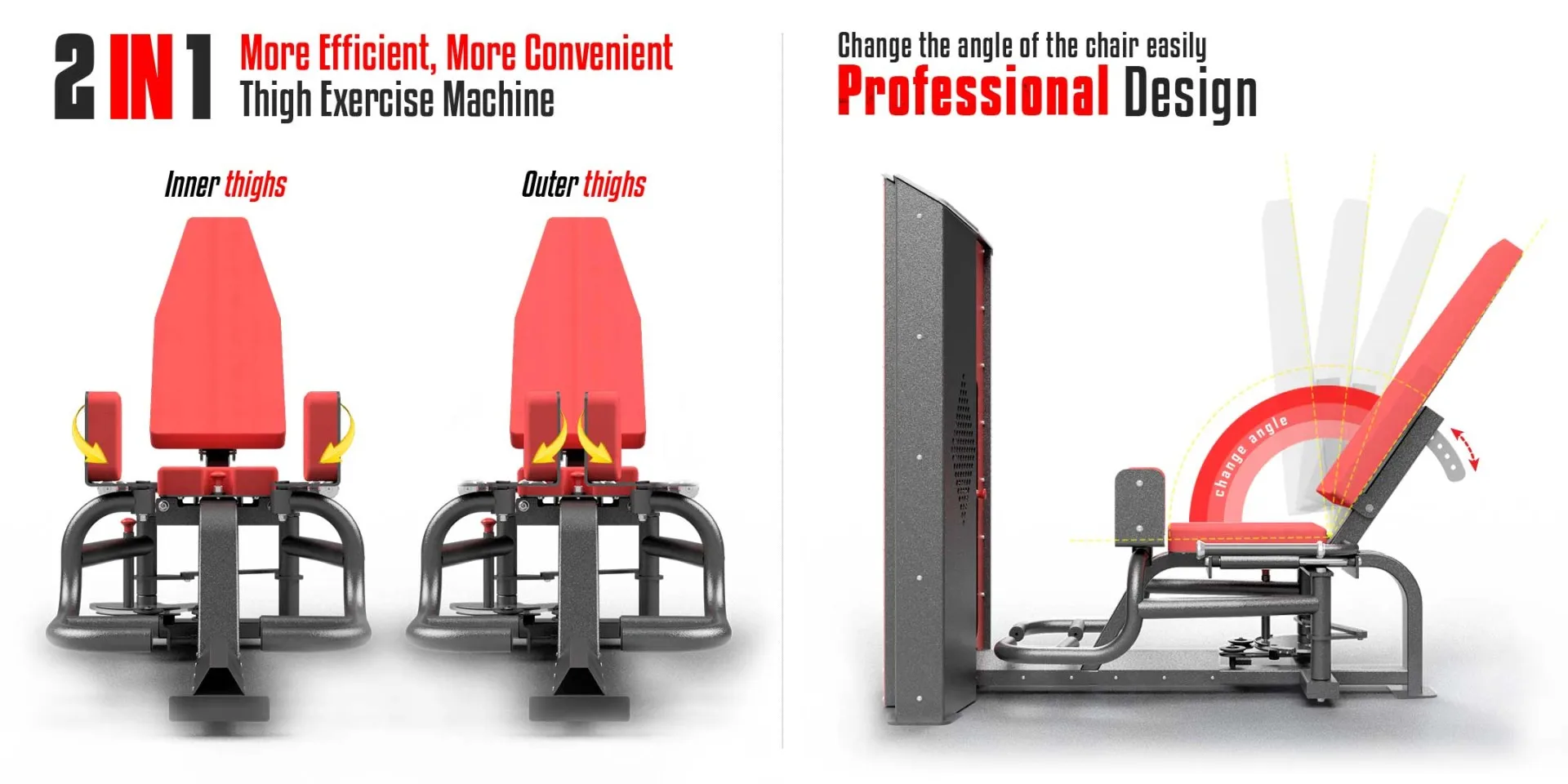 Qtm01 New Design Dual Function Inner-outer Thigh Machine Plate Loaded ...